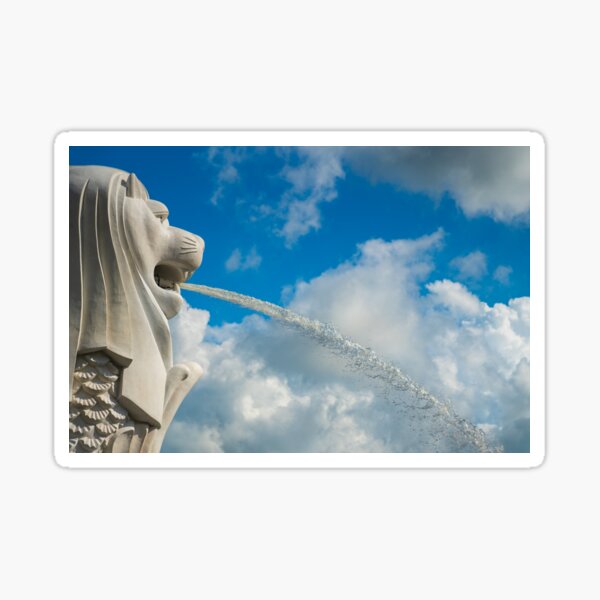"Merlion, Singapore" Sticker for Sale by TravellingFatmn | Redbubble