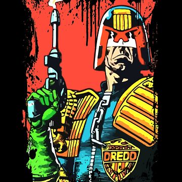 "Judge dredd comic funny gift " Sticker for Sale by sashacall | Redbubble