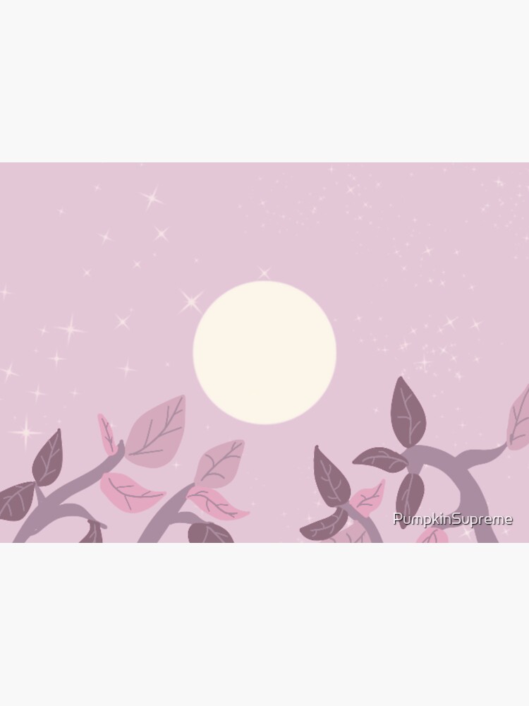 "Cherry blossom moon | Moon design" Sticker for Sale by PumpkinSupreme ...
