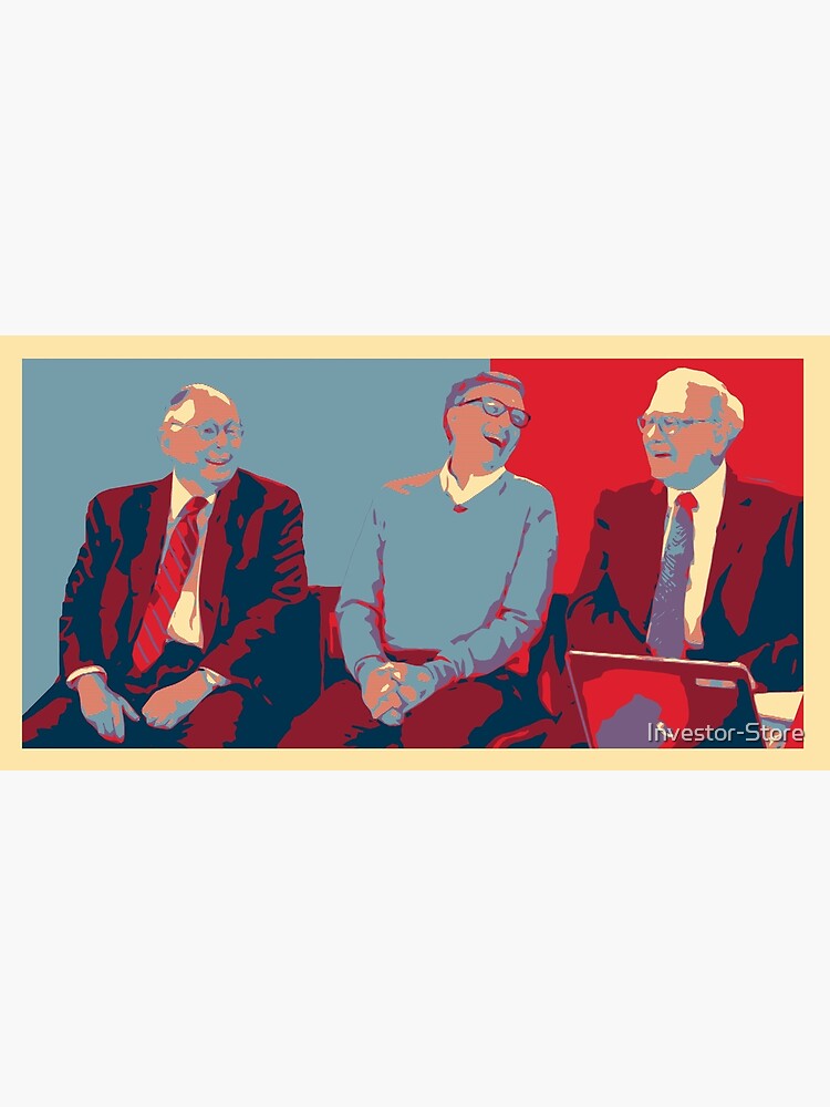 "Warren Buffett Charlie Munger Bill Gates" Poster for Sale by Investor ...