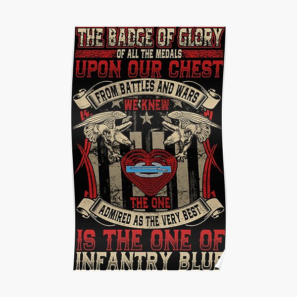 "Military Veteran CIB Appreciation " Poster for Sale by TemplarHeart ...