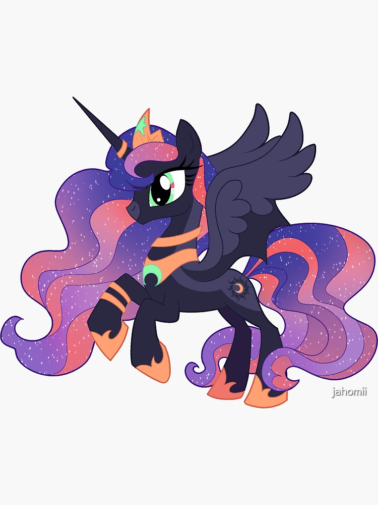 "Princess Luna Redesign" Sticker for Sale by jahomii | Redbubble