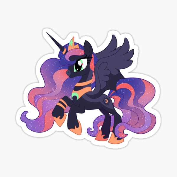 "Princess Luna Redesign" Sticker for Sale by jahomii | Redbubble