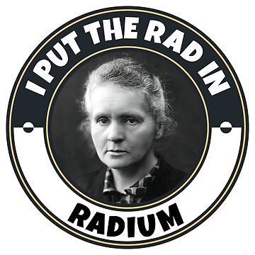 "Madame Curie - Funny" Sticker for Sale by cartoon | Redbubble