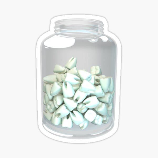 "Jar of Teeth" Sticker for Sale by T00th | Redbubble
