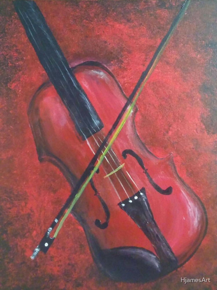 "Red violin" Sticker for Sale by HjamesArt | Redbubble