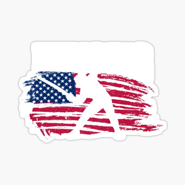 "Fencing Swordsman USA Fencer American" Sticker for Sale by Yanyo ...