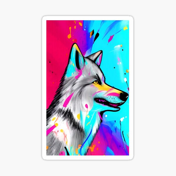 "Wolf 7" Sticker for Sale by ChrisButler | Redbubble