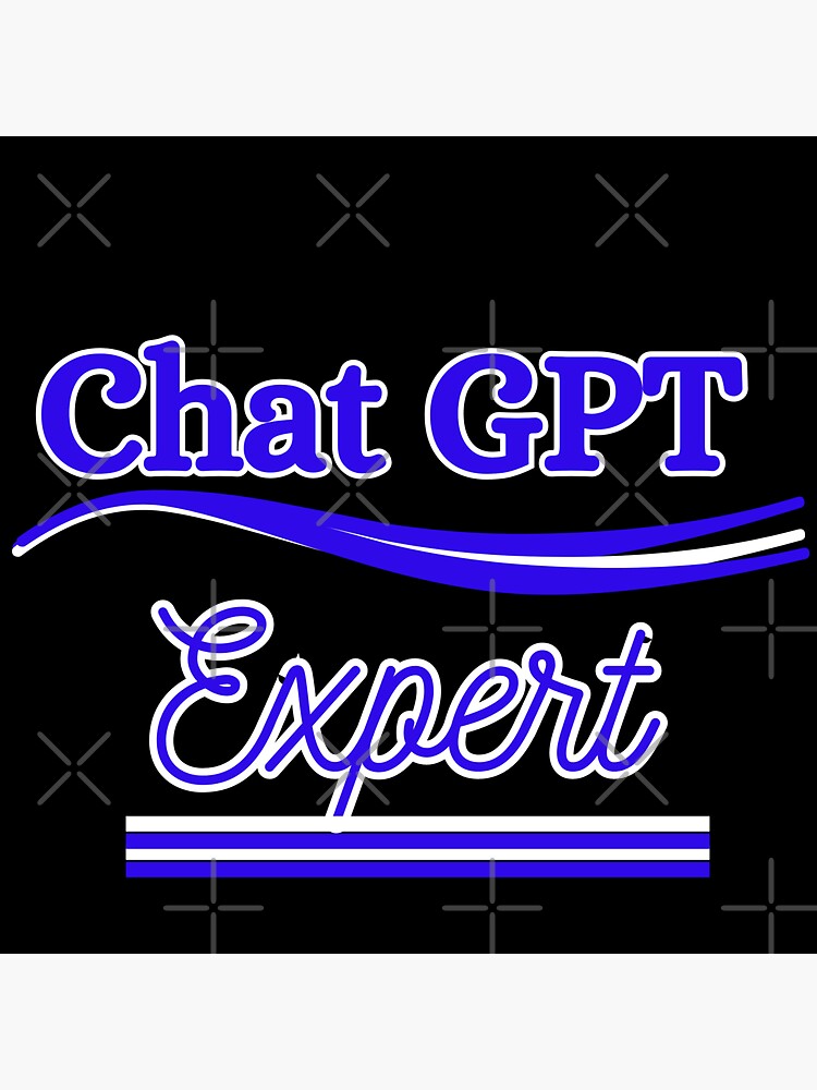 "Chat GPT Expert design " Sticker for Sale by Online-shop-1st | Redbubble