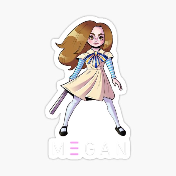 "M3gan" Sticker for Sale by Paul-Richarson | Redbubble