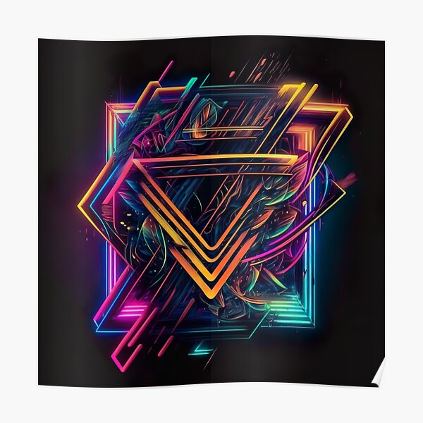 "Abstract neon art" Poster for Sale by xMankindx | Redbubble
