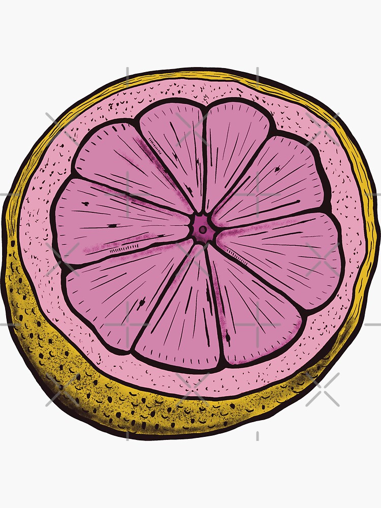 "Pink Lemonade Zest " Sticker for Sale by EFBytes | Redbubble