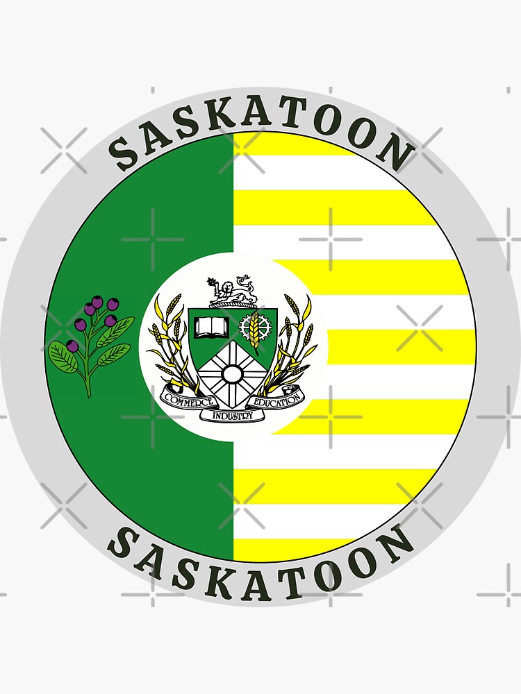 "City of Regina Saskatoon" Sticker for Sale by FedSherDesign | Redbubble