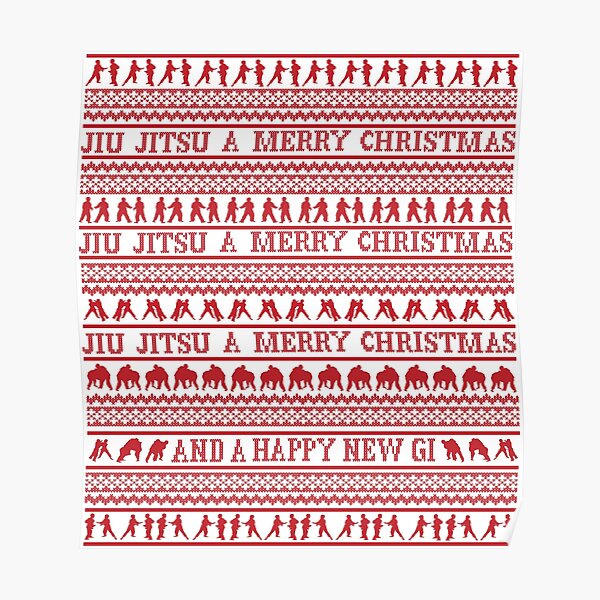 "Jiu Jitsu Christmas" Poster for Sale by Reimer34 | Redbubble