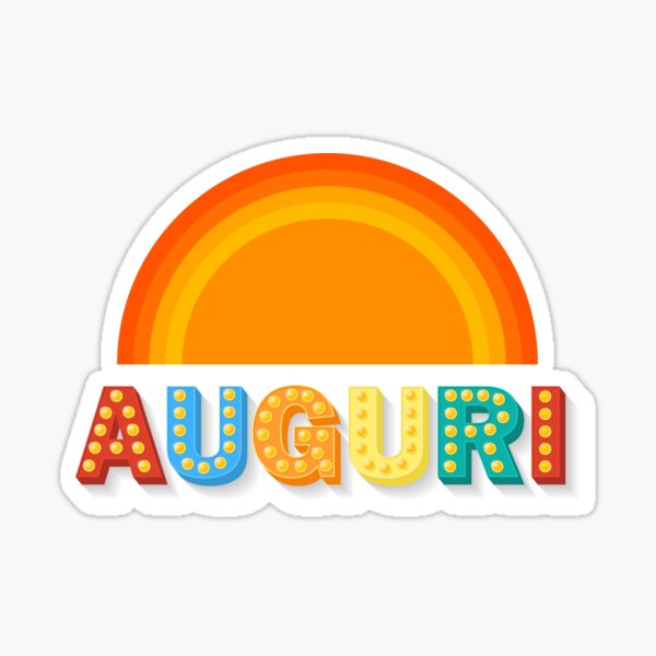 "Auguri retro typography. Best wishes or greetings in italian ...