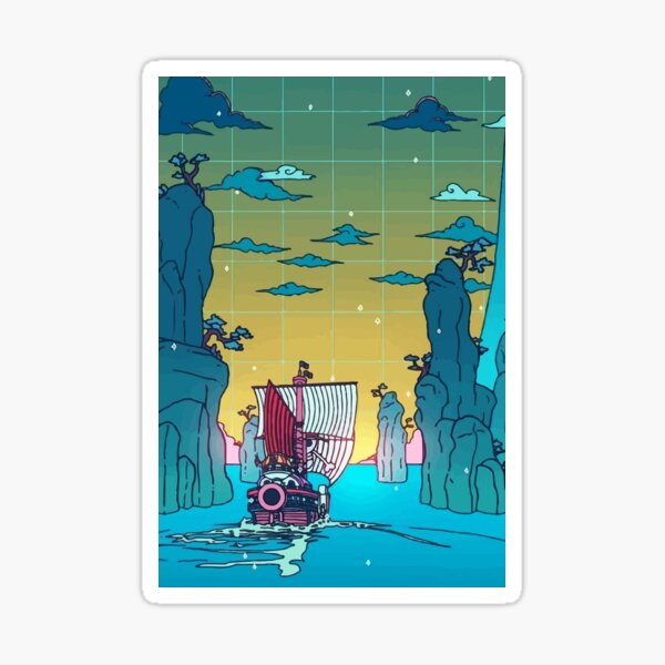 "Thousand sunny retro futurism" Sticker for Sale by YourDemonSlayer ...