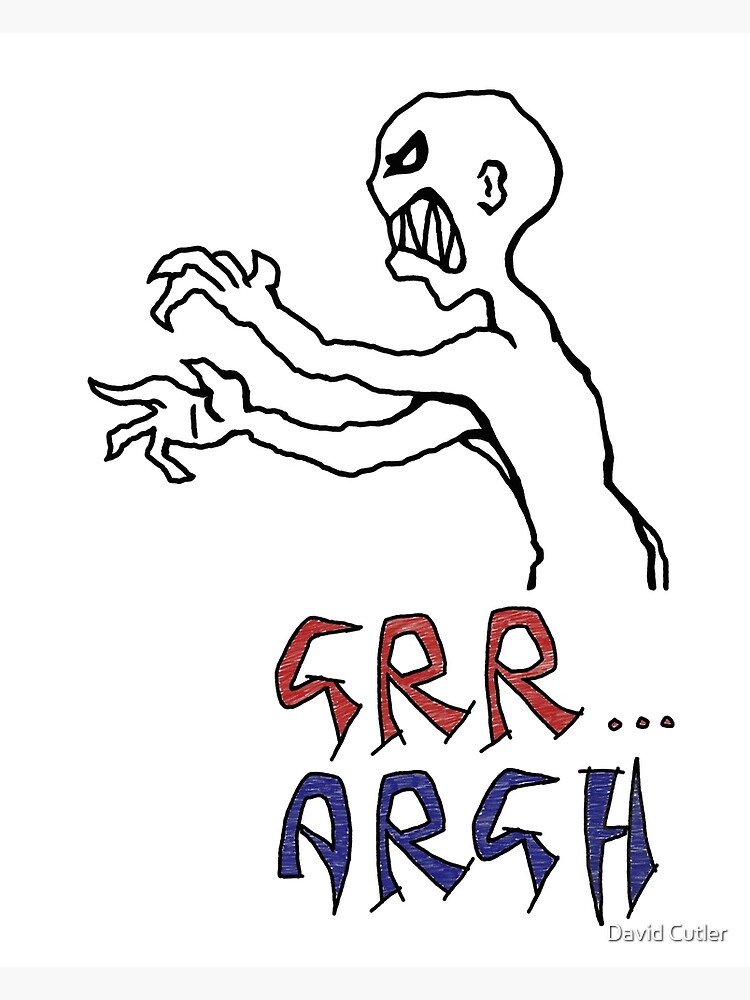 "grr...argh with colour" Poster by monart | Redbubble