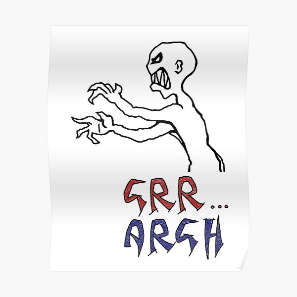 "grr...argh with colour" Poster by monart | Redbubble