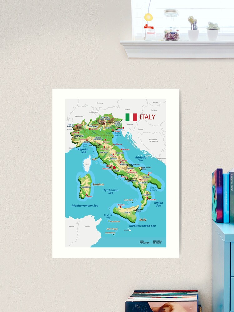 Map Of Italy Rivers