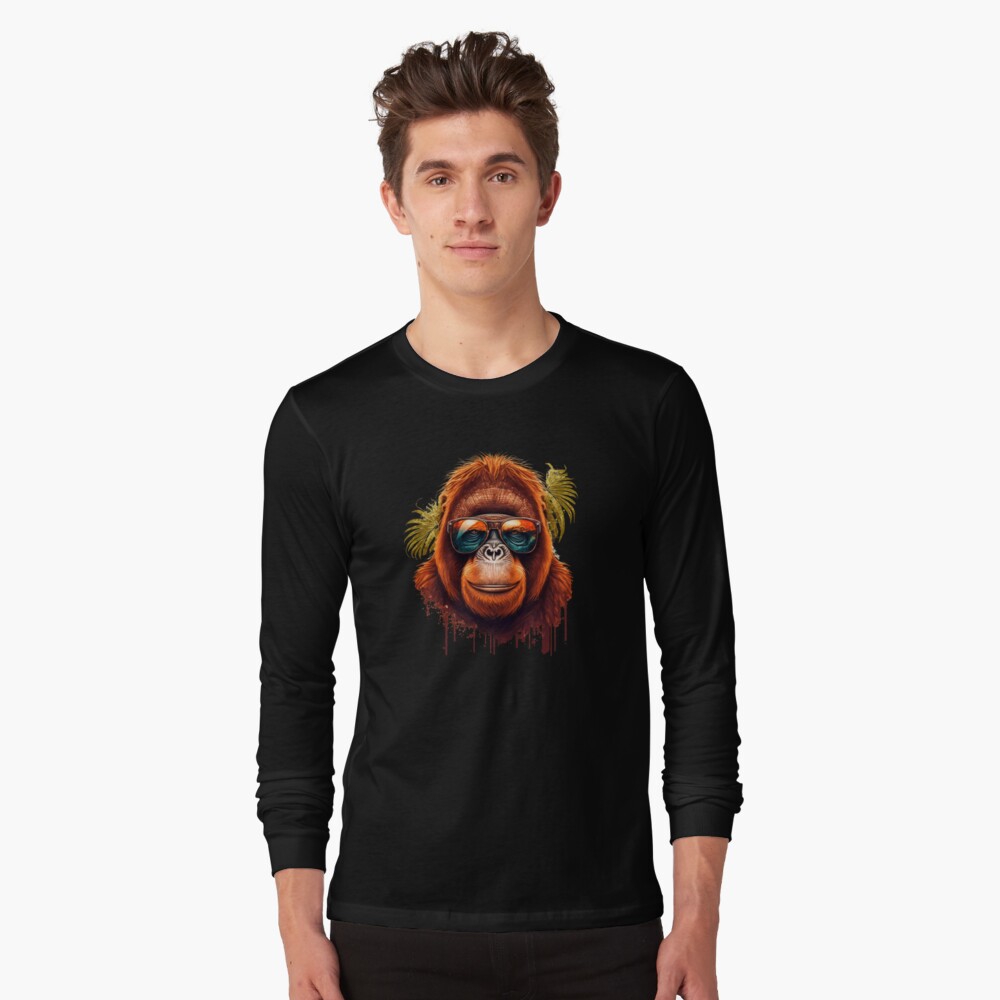 "cool orangutan " Sticker for Sale by hoffe-e | Redbubble