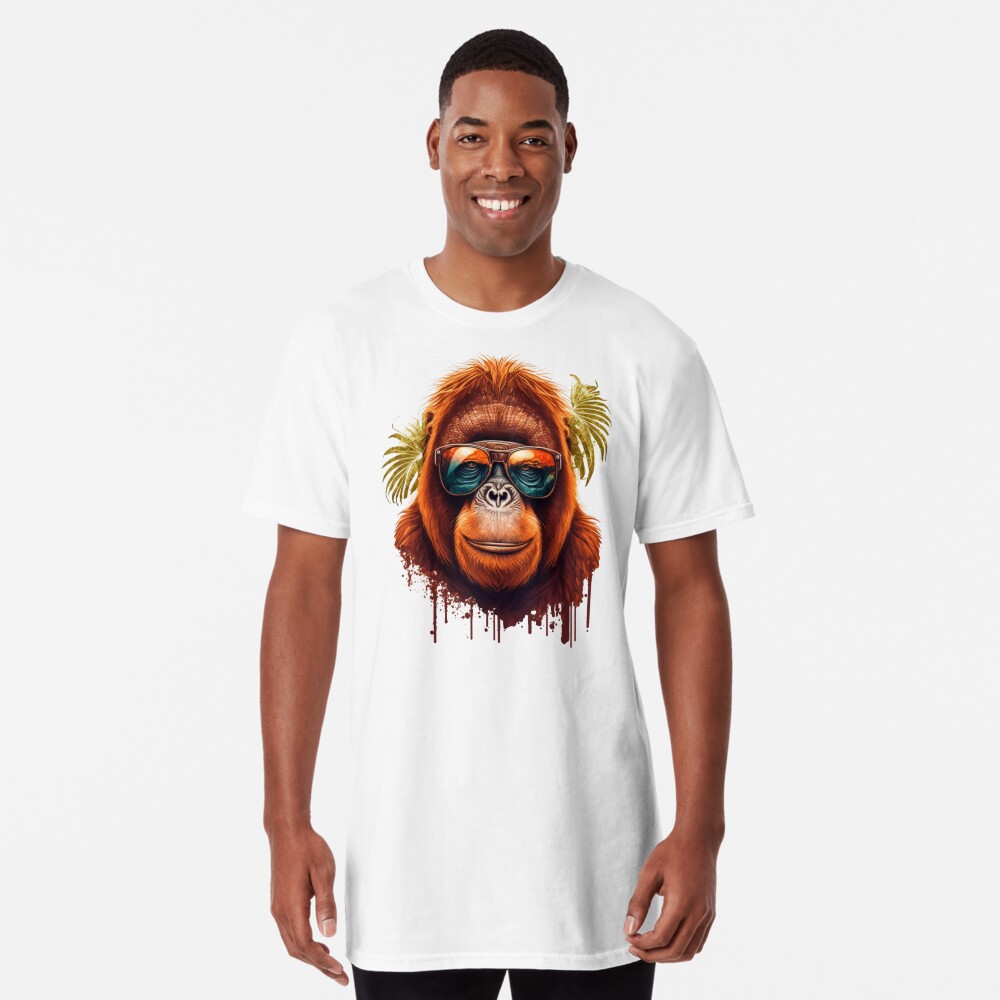 "cool orangutan " Sticker for Sale by hoffe-e | Redbubble
