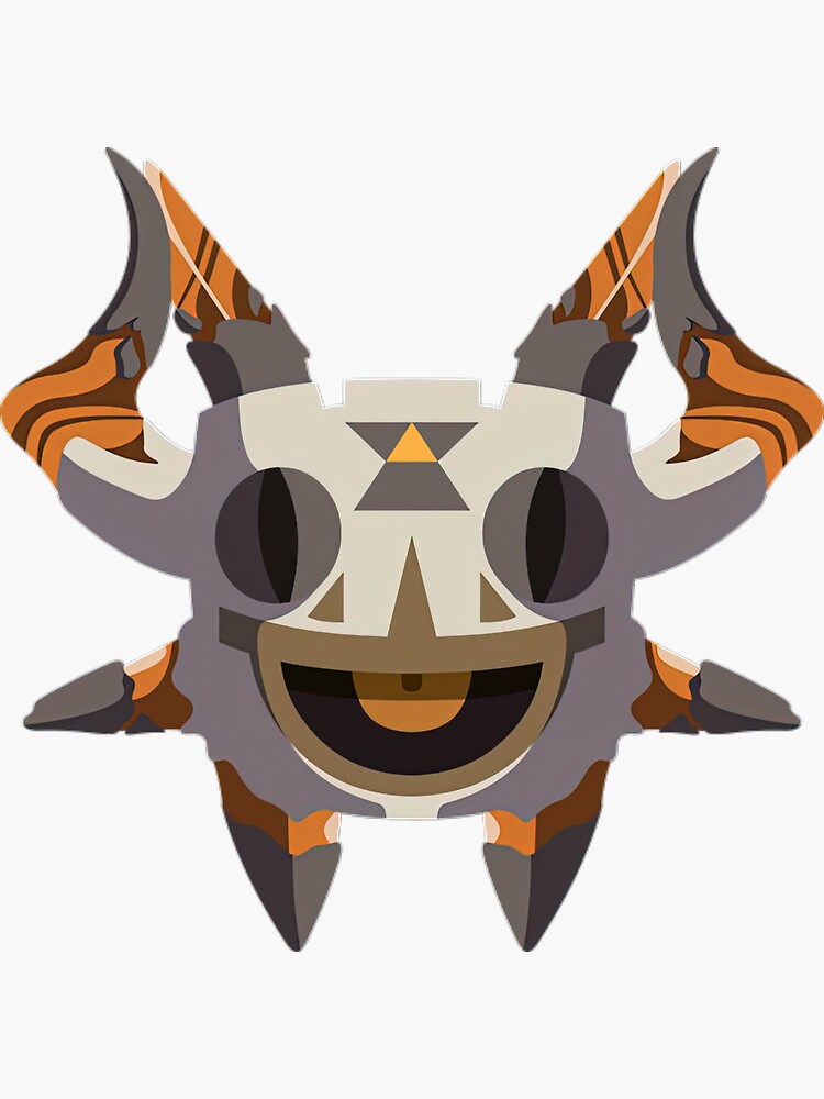 "Genshin Impact Samachurl Geo Skull Mask" Sticker for Sale by ...