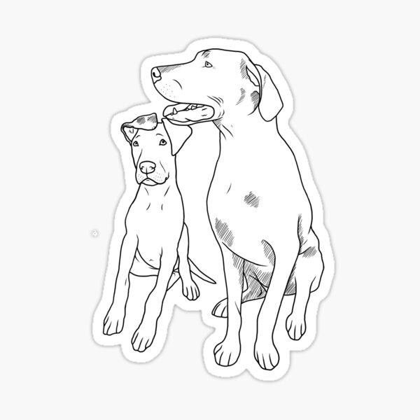 "Roni and Misty" Sticker by elisefc | Redbubble