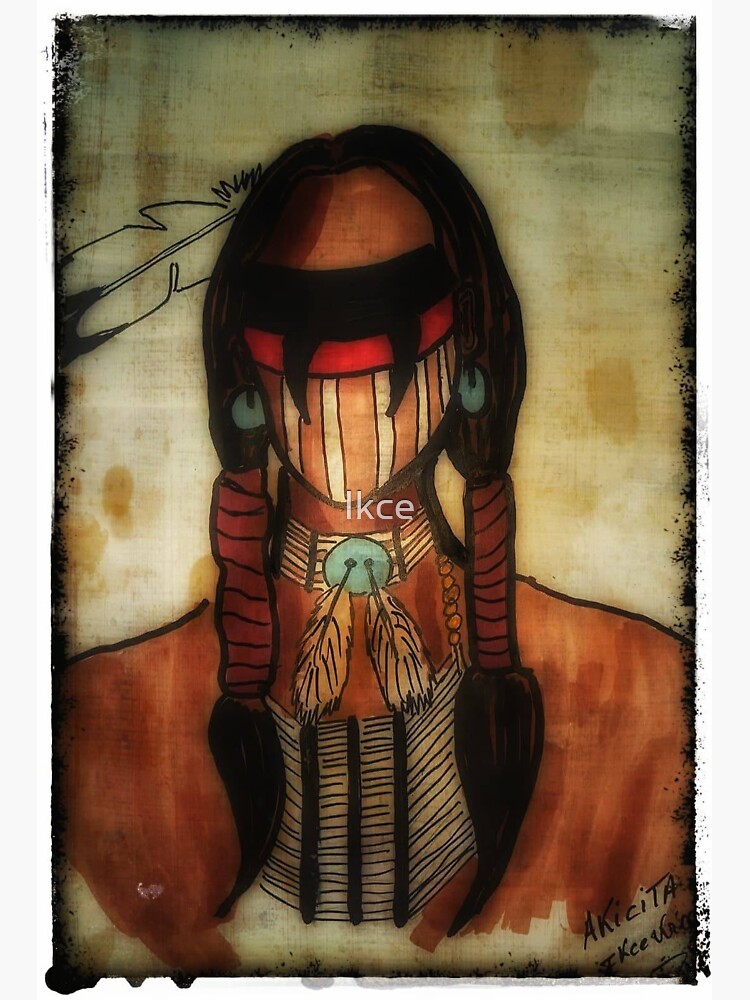 "Akicita" Sticker by Ikce | Redbubble