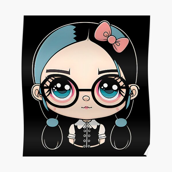 "Chibi Wednesday | Wednesday Addams | Jenna Ortega " Poster for Sale by ...