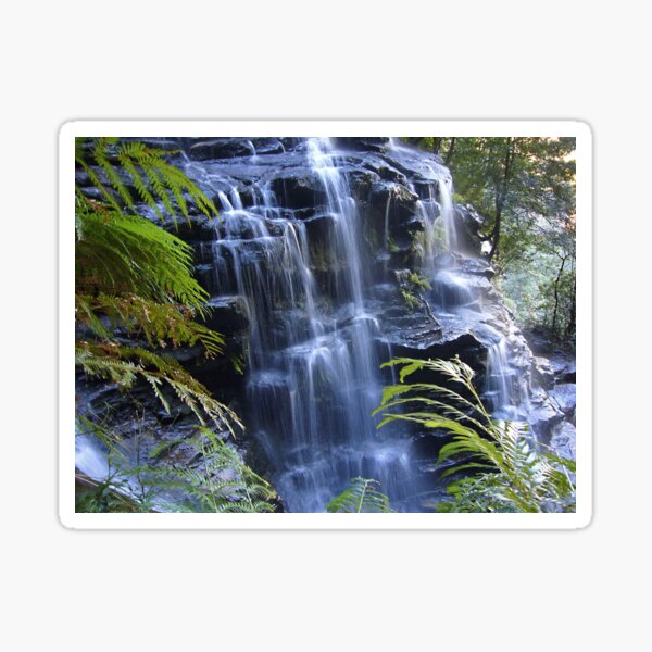 "Sparkling Australian Tropical Rainforest Waterfall" Sticker for Sale ...