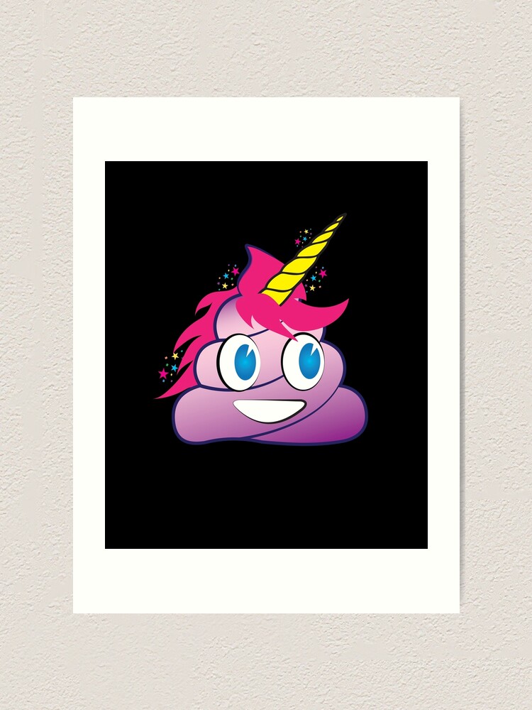 "Sparkles the Unicorn Poop Emoji" Art Print by abowlofsoda | Redbubble