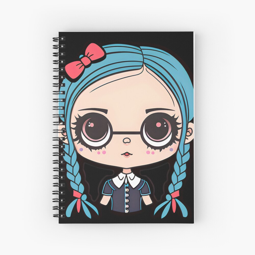 "Cute Wednesday | Wednesday Addams | Jenna Ortega " Spiral Notebook for ...
