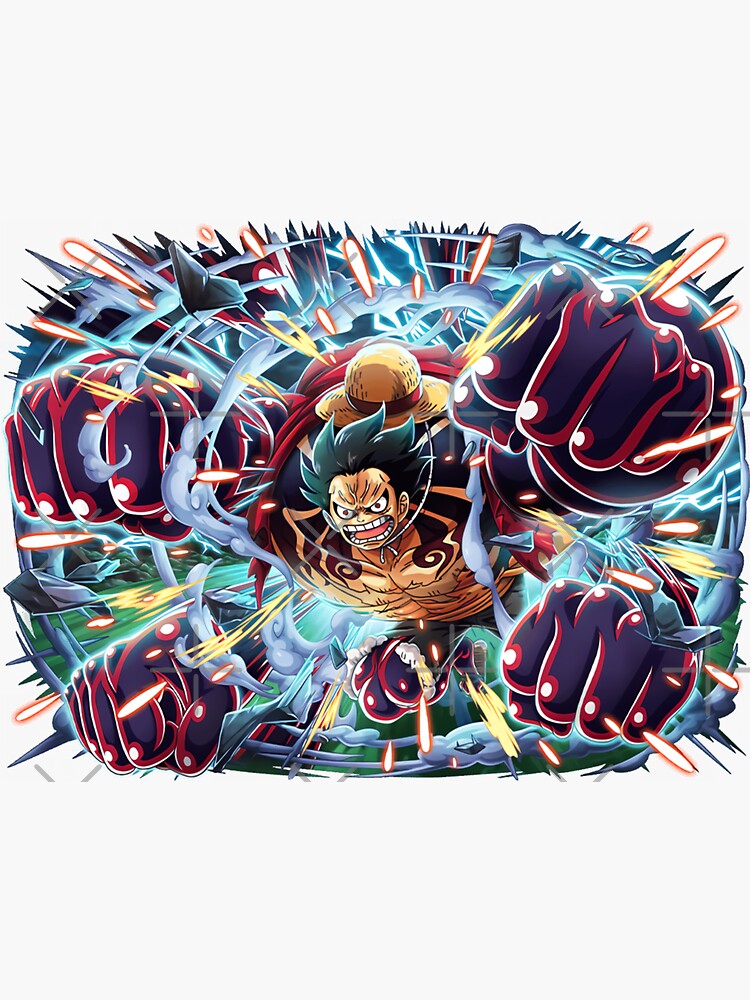"luffy gear 4" Sticker for Sale by rafand23 | Redbubble