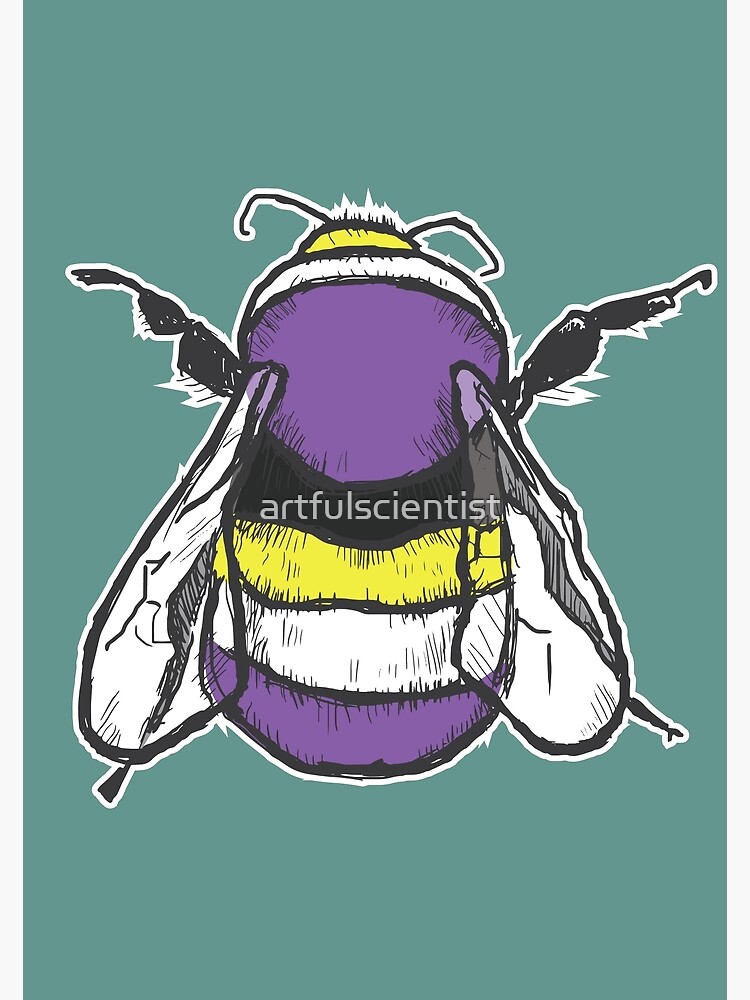 "Non-binary bee" Poster by artfulscientist | Redbubble