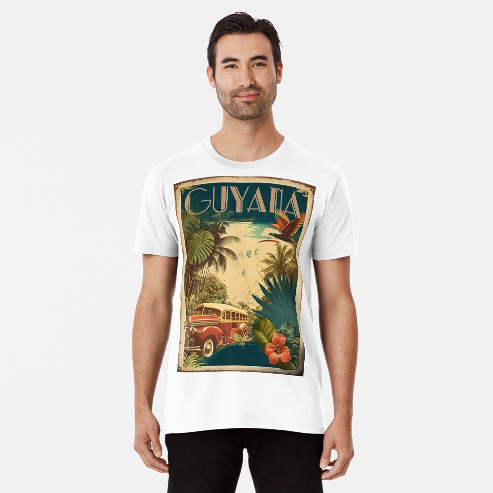 "Guyana Vintage Travel Art Poster" Poster for Sale by OldTravelArt ...