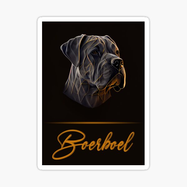 "Boerboel Portrait" Sticker for Sale by Best-Breeds | Redbubble