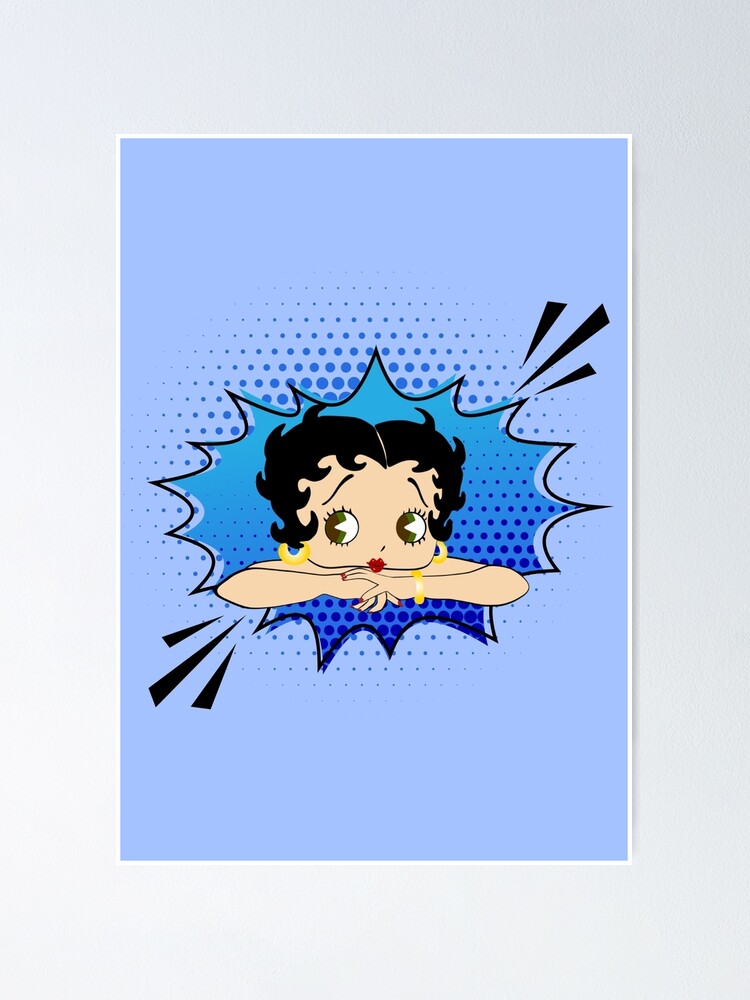 "BETTY boop comic style blue, Betty Boop comic style, Betty Boop 2023 ...