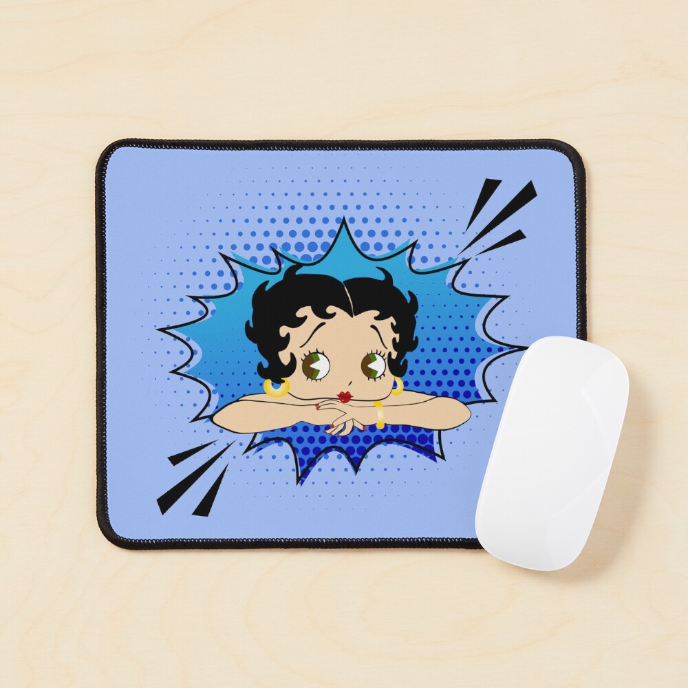 Alfombrilla de ratón «BETTY boop estilo cómico azul, estilo cómico de ...