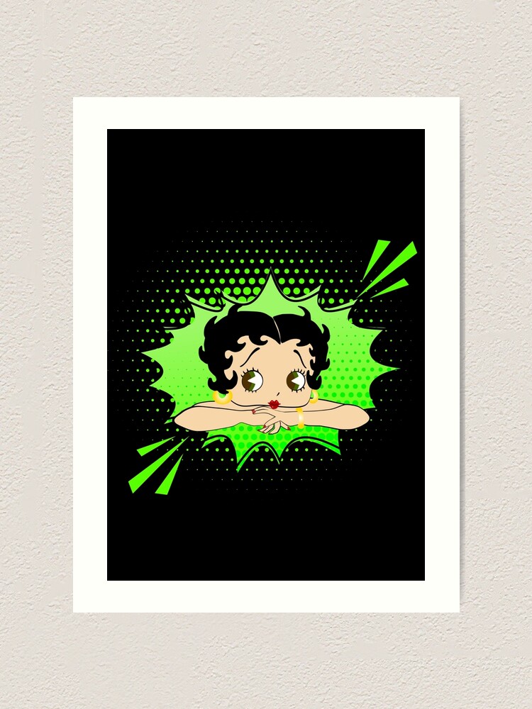 "BETTY boop comic style green, Betty Boop comic style, Betty Boop 2023 ...