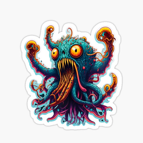 "Cool Monster Sticker: Monster Mash" Sticker for Sale by oxgroth ...