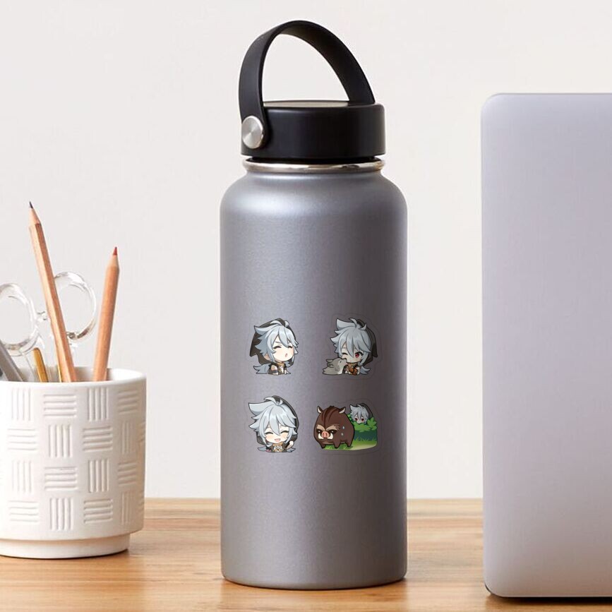 "Razor Genshin Impact Chibi Stickers Set" Sticker for Sale by dudu ...