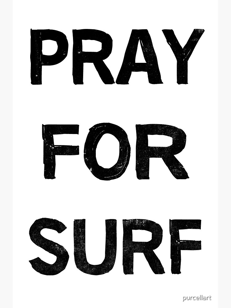 "Pray For Surf " Sticker for Sale by purcellart | Redbubble