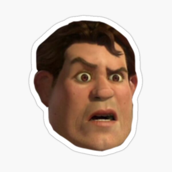 "Handsome Human Shrek " Sticker for Sale by RowanytoDuane | Redbubble