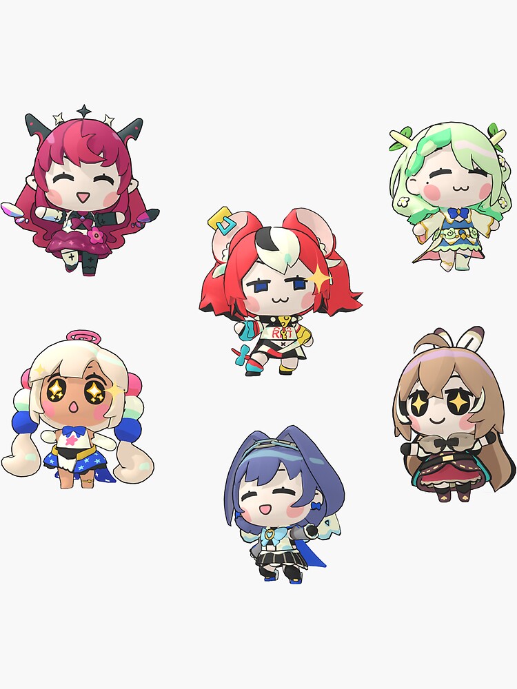 "Hololive Council Sticker set" Sticker for Sale by natsidalia | Redbubble