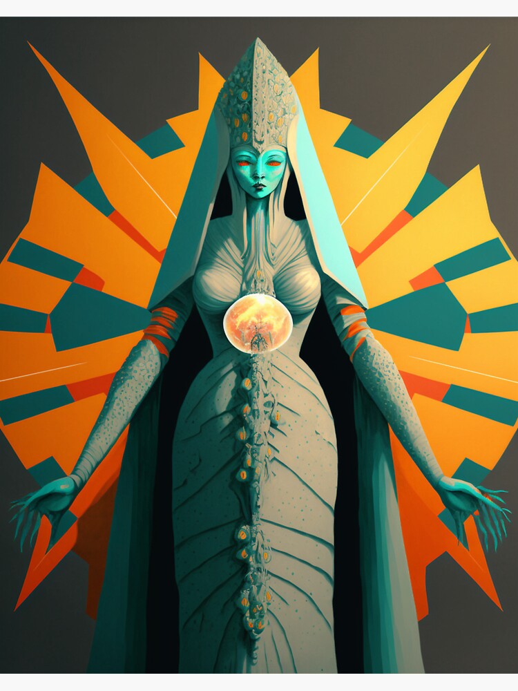 "Alectrona Goddess Of The Sun" Sticker for Sale by aminewardi | Redbubble