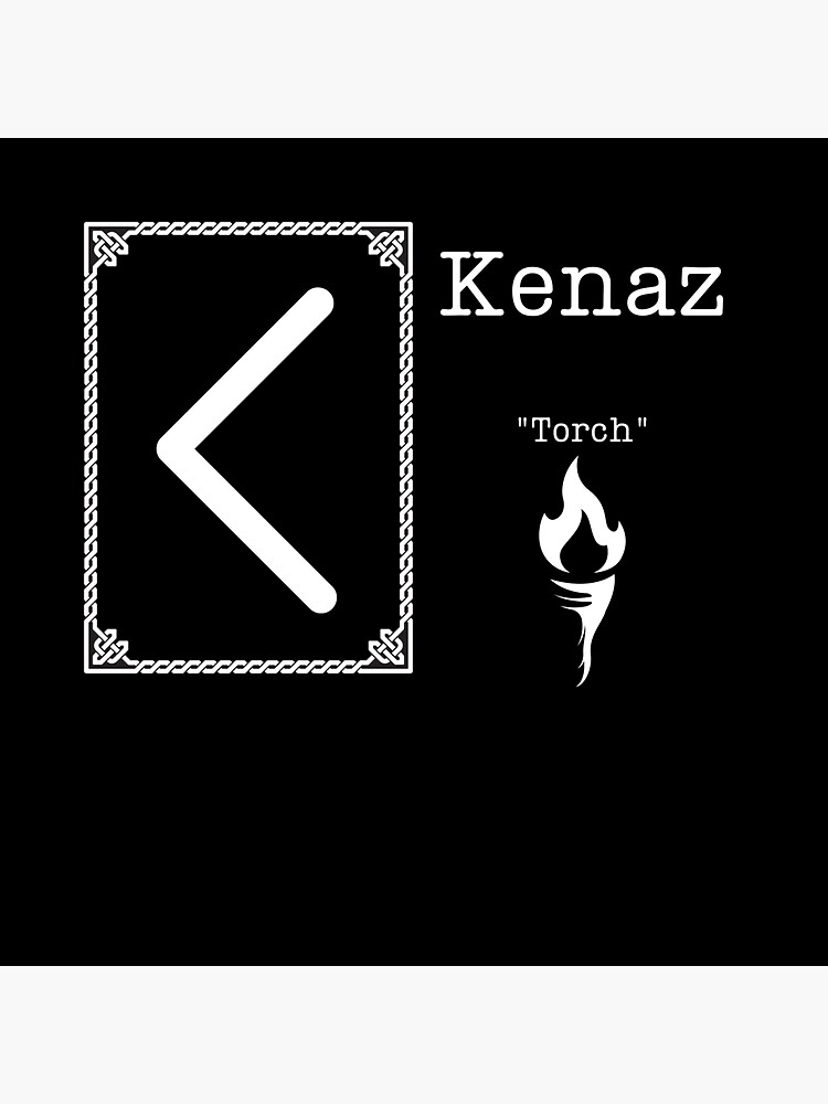 "Futhark Series - Kenaz Rune" Sticker for Sale by TheDustyScroll ...