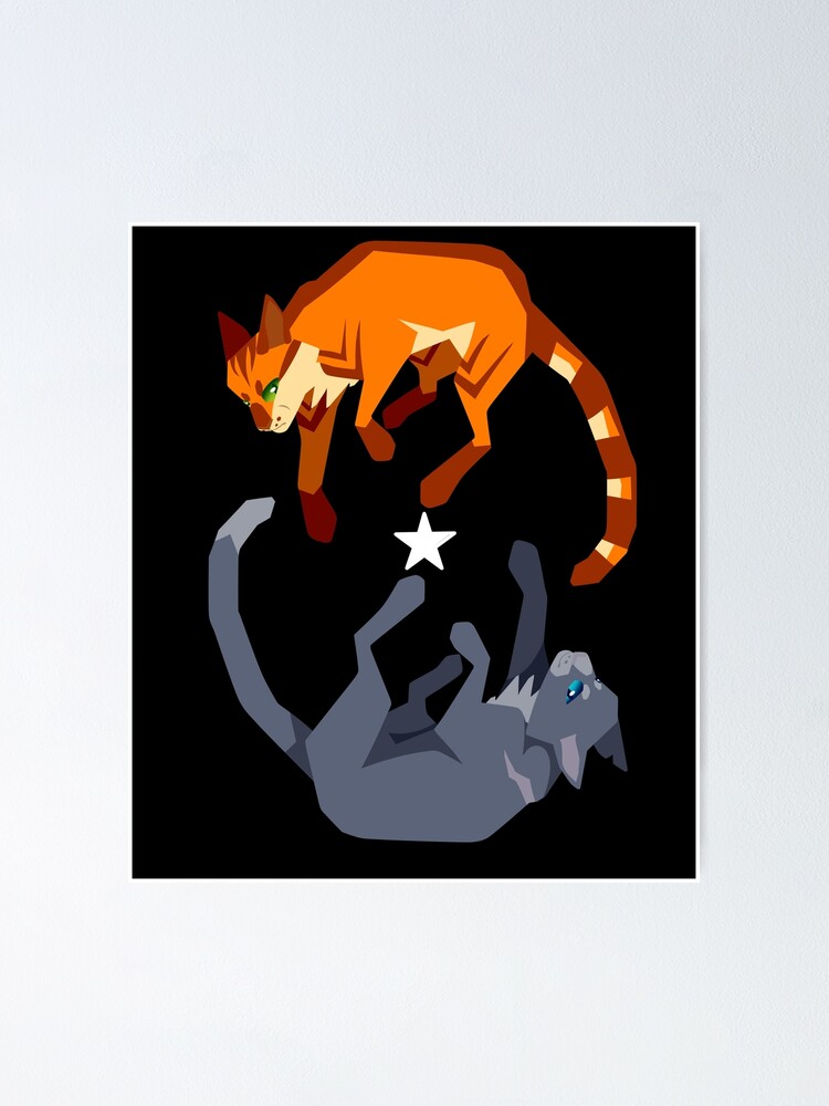 "Fireheart/Bluestar" Poster for Sale by Tigerparadise | Redbubble