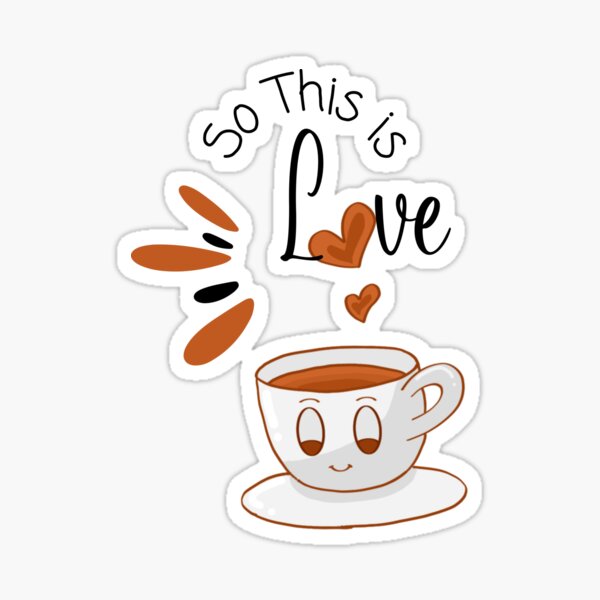 "So This Is Love - Black" Sticker for Sale by NJZCreative | Redbubble