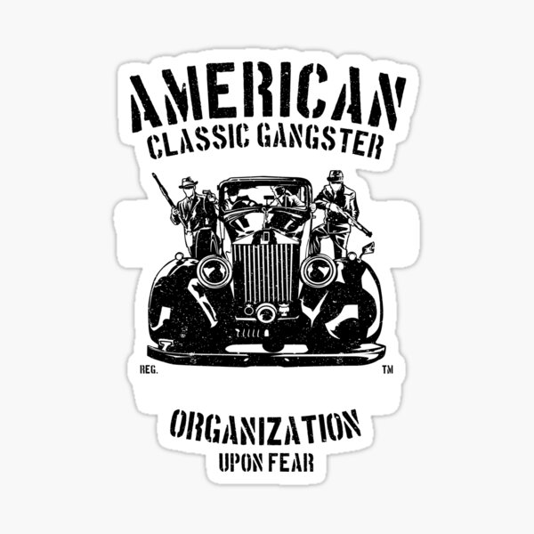 "Streetwear american classic gangsters" Sticker for Sale by ...