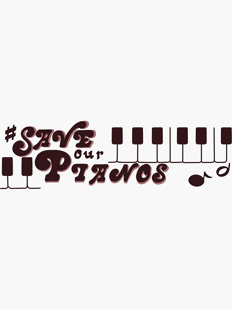"Piano Lover Sticker" Sticker for Sale by diddlo | Redbubble